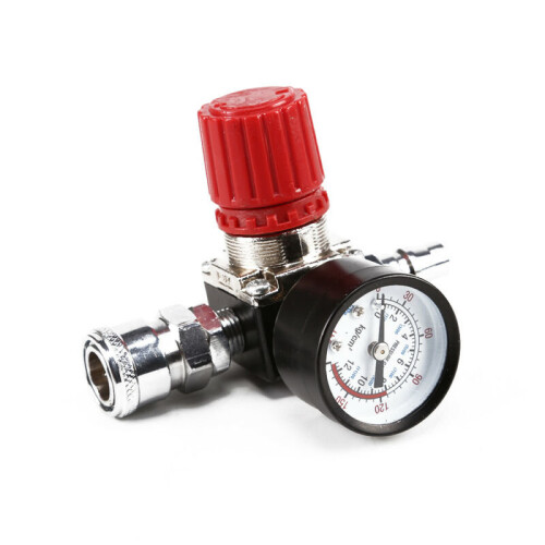 1/4" Air Compressor 180PSI Pressure Regulator Gauge Regulating Control ...