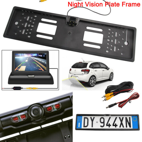 170¡ã Car Rear View Reversing HD Camera Back Up Parking Plate Night ...
