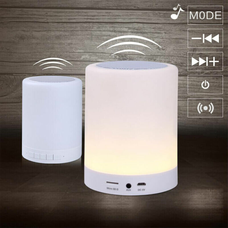 Smart LED Bluetooth Night Light Speaker 5W Wireless Hanging Touch ...