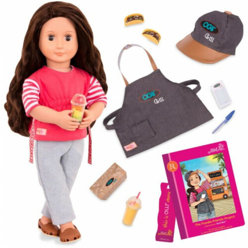 Our Generation Rayna And Foodie Friends Project Book Deluxe OG Doll on ...