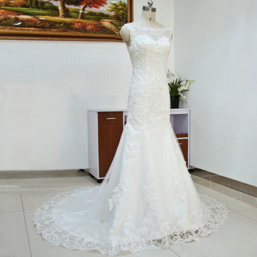 Sexy Lace Mermaid Style Wedding Dresses fish Tail Plus Size Vestidos ...