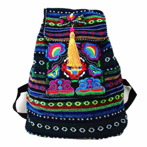 Tribal Vintage Hmong Thai Indian Ethnic Embroidery Bohemian rucksack ...