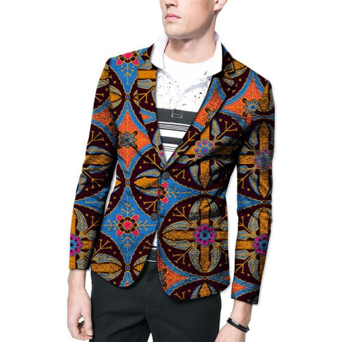 Fashion African blazer african print men dashiki suit tailor made ...