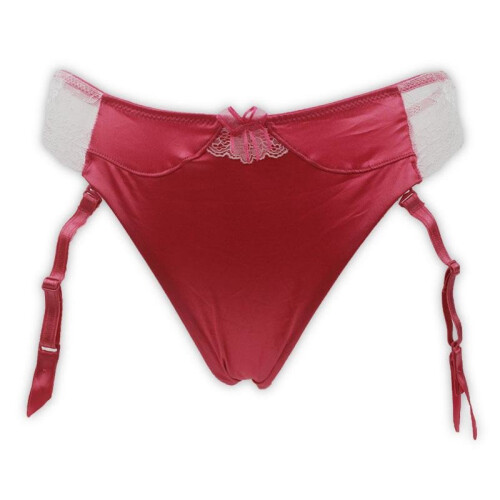 Plus Size Pink Bow Lace Removable Straps Metal Clips women/female/lady ...