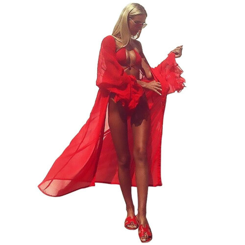 YJSFG HOUSE Women Sexy Bikini Cover Up Swimsuit Smock Swimwear Beach ...