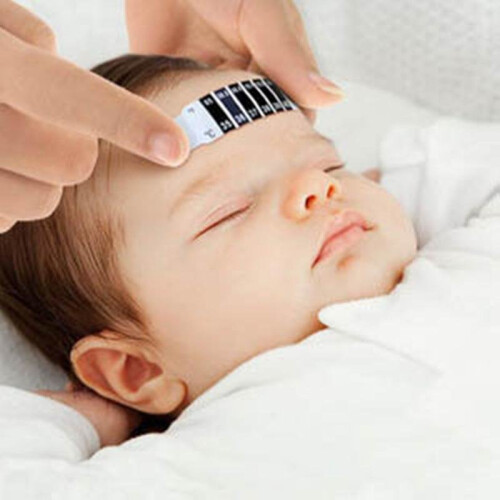 10 Pcs/lot Forehead Head Strip Thermometer Fever Body Baby Child Kid ...