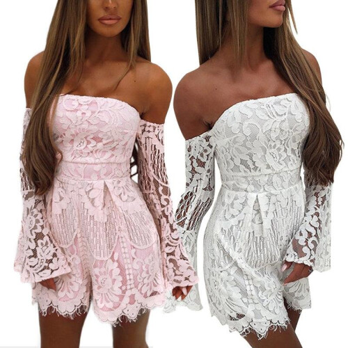 Bodies Woman Sexy Jumpsuit Ladies Shorts Overalls Amazon Tuta Lace Long