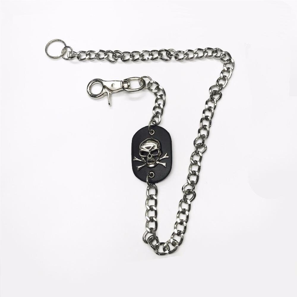 Biker Wallet Chains Skull Bicycle Key Belt Rock Punk Stainless Steel ...
