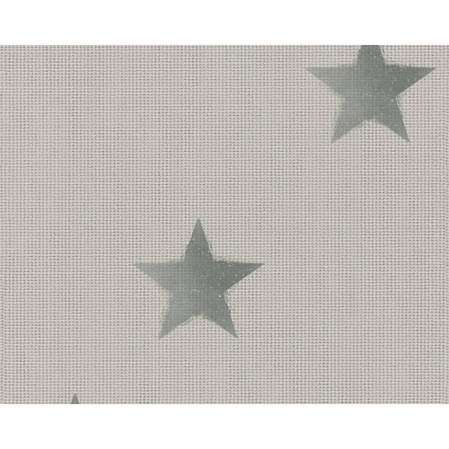 AS Creation Star Pattern Wallpaper Fabric Canvas Faux Effect Textured ...