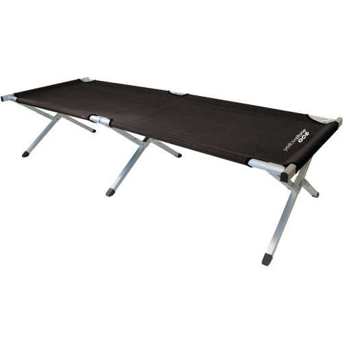 Yellowstone Folding Single Camp Bed (Black) on OnBuy