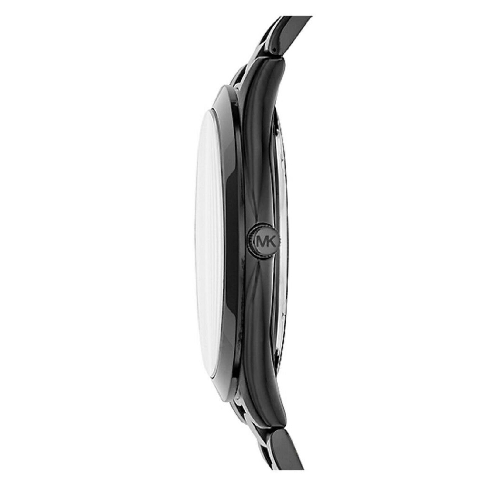 Michael Kors Slim Runway Black Dial Stainless Strap Men's Watch MK8507 ...