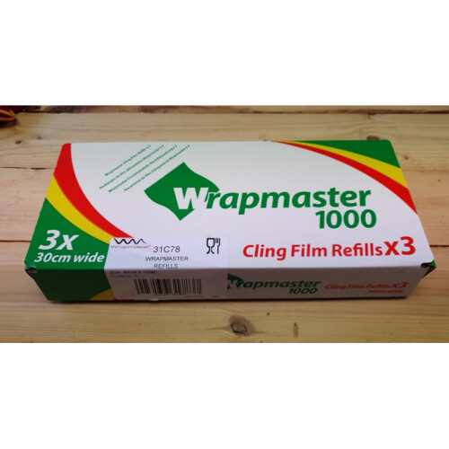 Wrapmaster 1000 Cling Film Refill 300 mm x 100 m (Pack of 3) on OnBuy