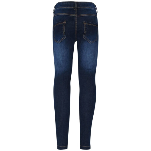 Kids Girls Skinny Jeans Designer Dark Blue Denim Stretchy Pant Fit ...
