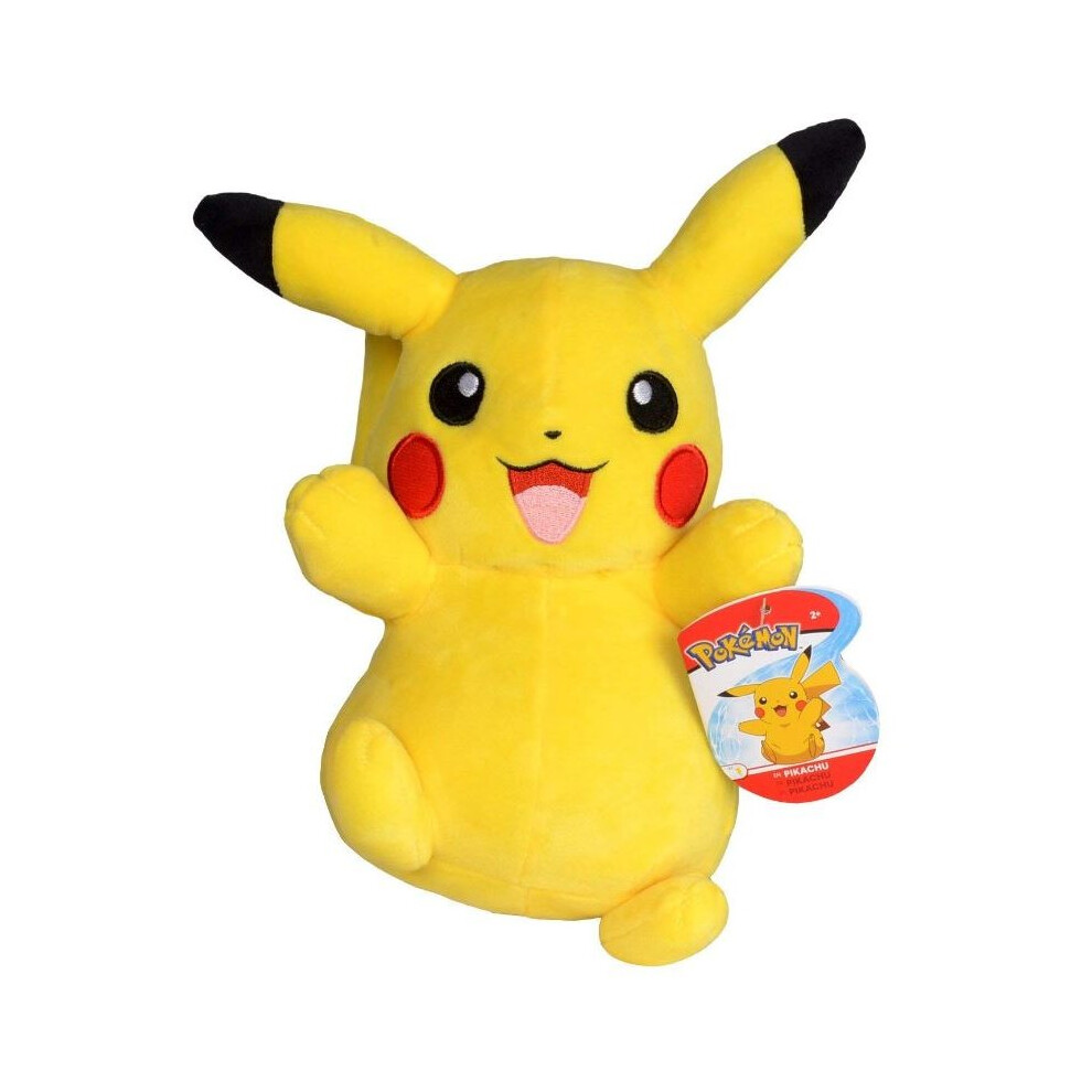 Pokemon 8-Inch Plush Pikachu - Ultra-Soft Collectible Stuffed Toy ...