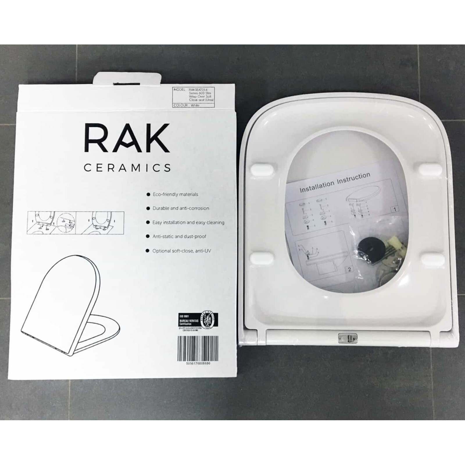 NEW Rak Series 600 Soft Close Toilet Seat- Fittings Bolts All Included ...