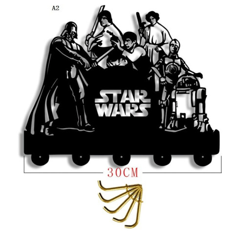 (A3) Star Wars Decorative Wall Hanger Star Wars Family Clothes Wall ...