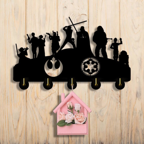(A3) Star Wars Decorative Wall Hanger Star Wars Family Clothes Wall ...