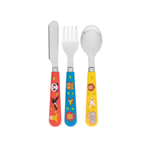 Kids Children Little Stars Zoo Animals Cutlery Set Kitchen Food Spoon ...