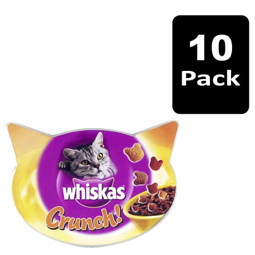 Whiskas Crunch Tasty Topping Cat Treats Chicken, Turkey & Duck 1kg ...