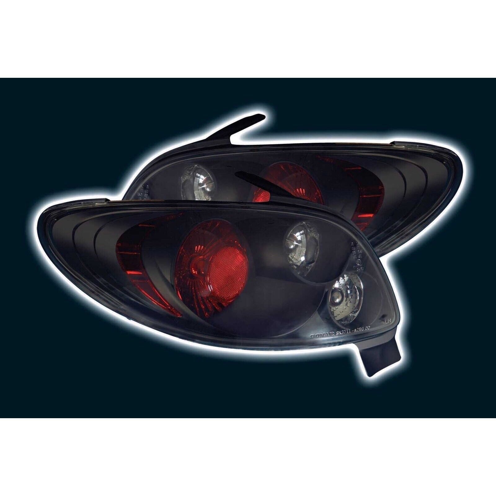 Peugeot 206Cc Cabrio Black For Lexus Back Rear Tail Lights Lamps ...
