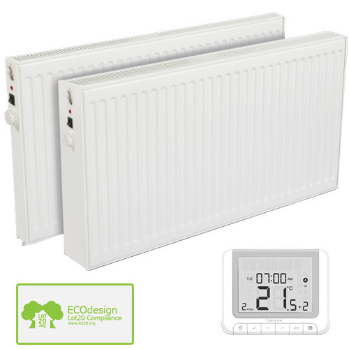 Huber Wall Mounted Electric Oil Radiator & Timer on OnBuy
