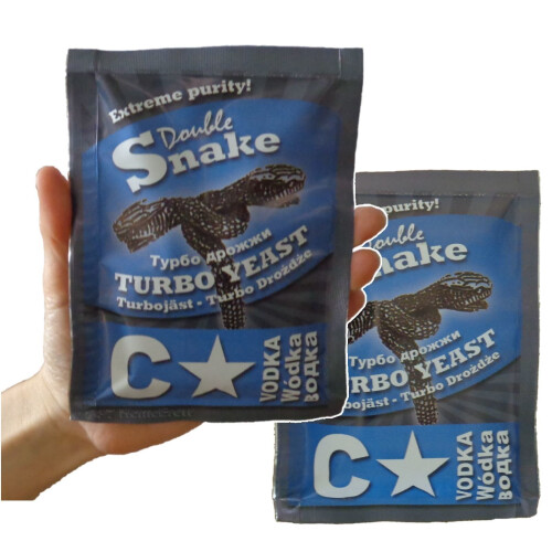 2x Double Snake C Star Turbo Yeast 25L Extreme Purity Homebrew Vodka ...