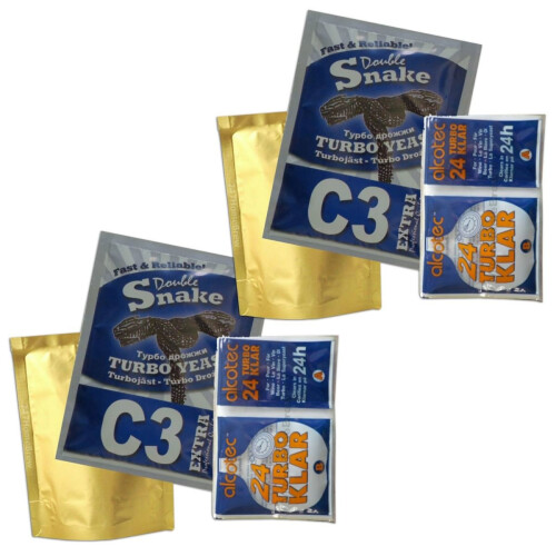 2x Double Snake C3 Turbo Yeast, TurboKlar, Liquid Carbon Homebrew ...