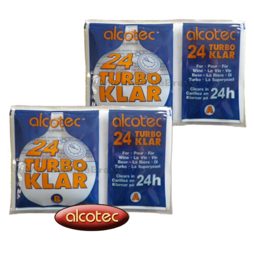 2x Alcotec TurboKlar 24hr for clearing Homebrew Turbo, Wine, Beer ...