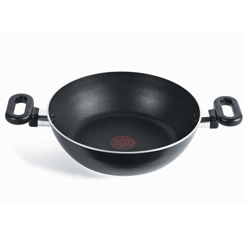 TEFAL MADRAS COLLECTION NON-STICK 26CM KADAI WITH LID - BLACK on OnBuy