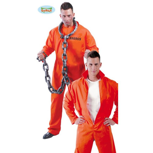 Prisoner costume sentenced orange prison suit jumpsuit prisoner ...