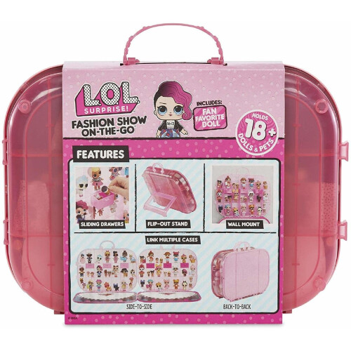 L.O.L. Surprise! Fashion Show On-The-Go Storage And Playset - Hot Pink ...
