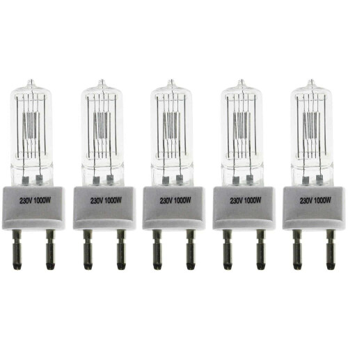 5x 1000W Fresnel Tungsten Halogen Bulb - G22 Fitting on OnBuy