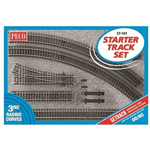 Peco ST-101 Setrack 3rd Radius Starter Track Set (OO/HO) - Expandable ...