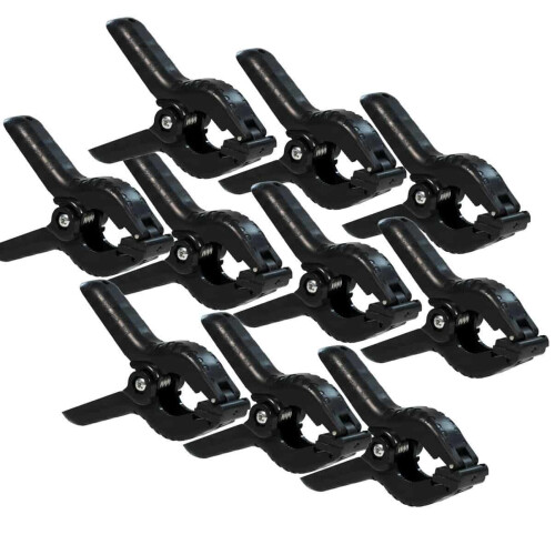 10 Pack Studio Backdrop Clips 4.5 Inch Heavy Duty Muslin Spring Clamps ...
