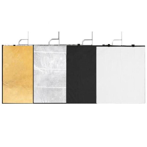30"x34"/75x90cm 4-in-1 Photography Studio Gobo Flag Panel Light Flash ...