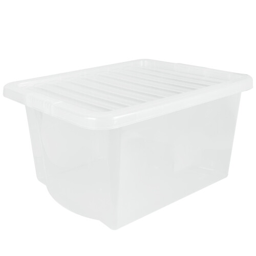 (1 Pack 24L Box) Wham Plastic Storage Shelf Box Stackable Containers ...