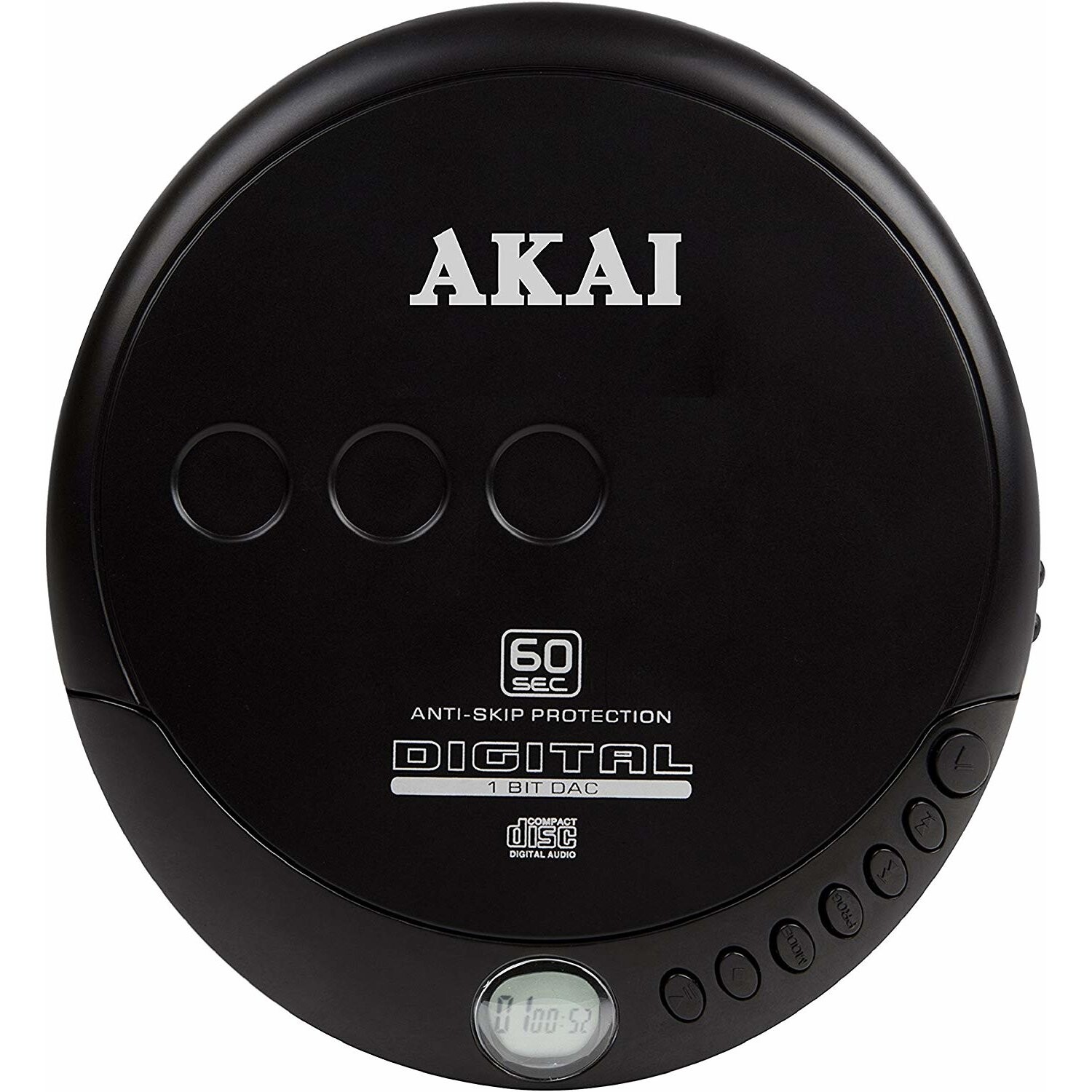Akai A61007 CD Discman 60 Seconds Anti-Skip Protection, LCD Display on ...