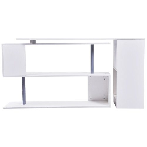 Homcom Rotating Desk - White on OnBuy