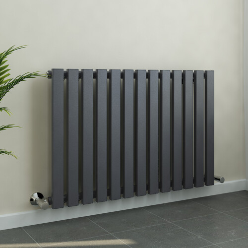 Lulea 600 x 900mm Anthracite Single Rectangular Panel Horizontal ...