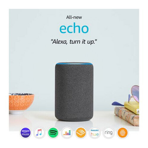 Amazon Echo 3rd Generation Smart Speaker - Charcoal on OnBuy