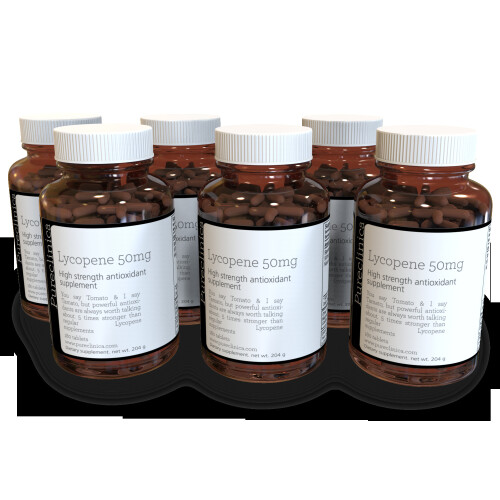 Lycopene 50mg x 1080 tablets(6 bottles of 180)(36 months supply). 300% ...