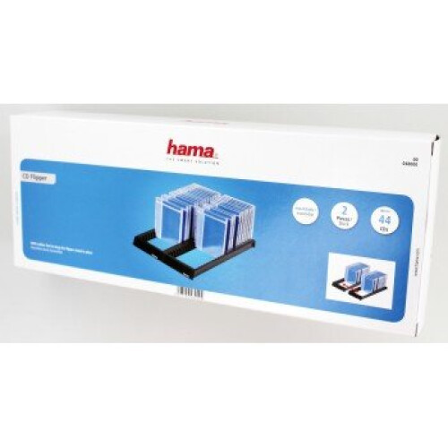 Hama CD Flipper Easy Storage Unit Holds 44 CDs Easy Flick Through on OnBuy