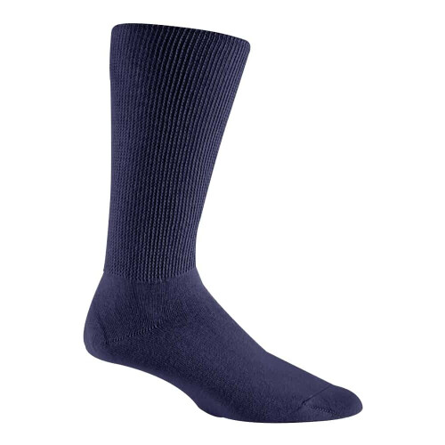 (9-11 UK, Navy) Mens & Womens Extra Wide Soft Cotton Oedema Socks for Swollen Feet on OnBuy