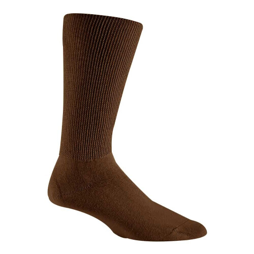 (9-11 UK, Brown) Mens & Womens Extra Wide Soft Cotton Oedema Socks for Swollen Feet on OnBuy