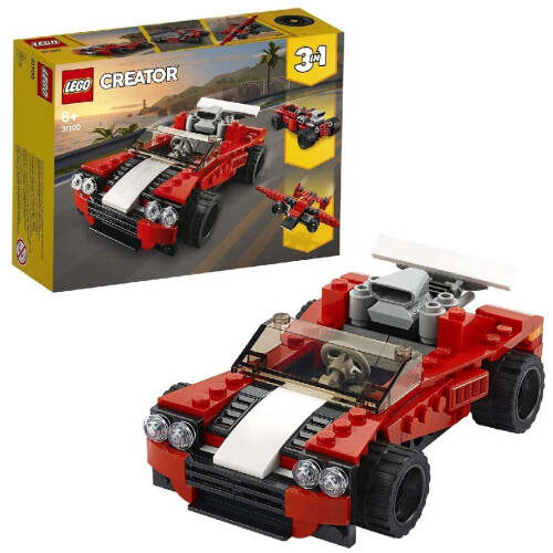 LEGO 31100 Creator 3in1 Sports Car - Hot Rod - Plane Building Set, Toys ...