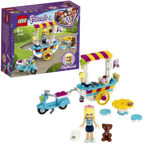 LEGO 41389 Friends Ice Cream Cart Playset with Stephanie, Scooter and ...