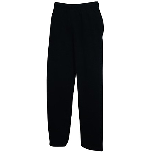 (2XL, Black) Fruit Of The Loom Mens Open Hem Jog Pants / Jogging Bottoms on OnBuy