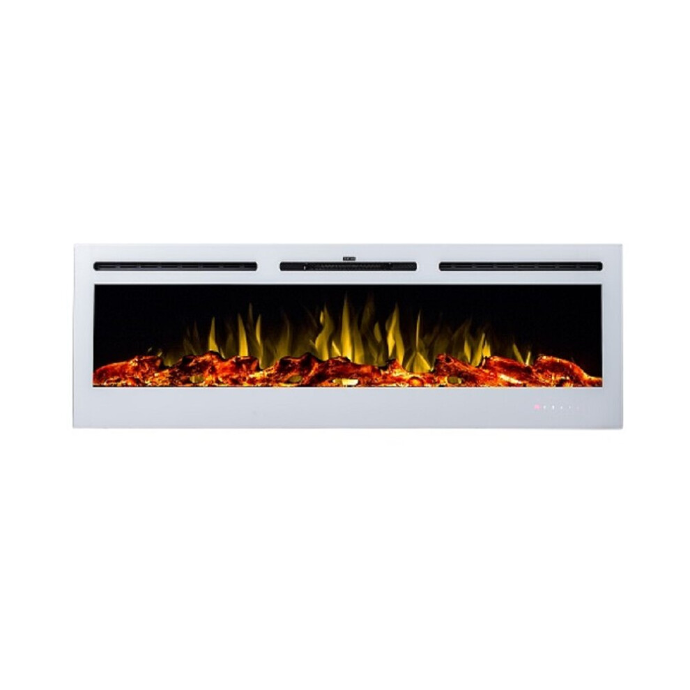 NEW PREMIUM PRODUCT 50inch White Wall Mounted Electric Fire with 3 ...