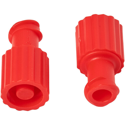Universal UN940 Obturator Male/Female Luer Lock Caps Red (Pack of 100 ...