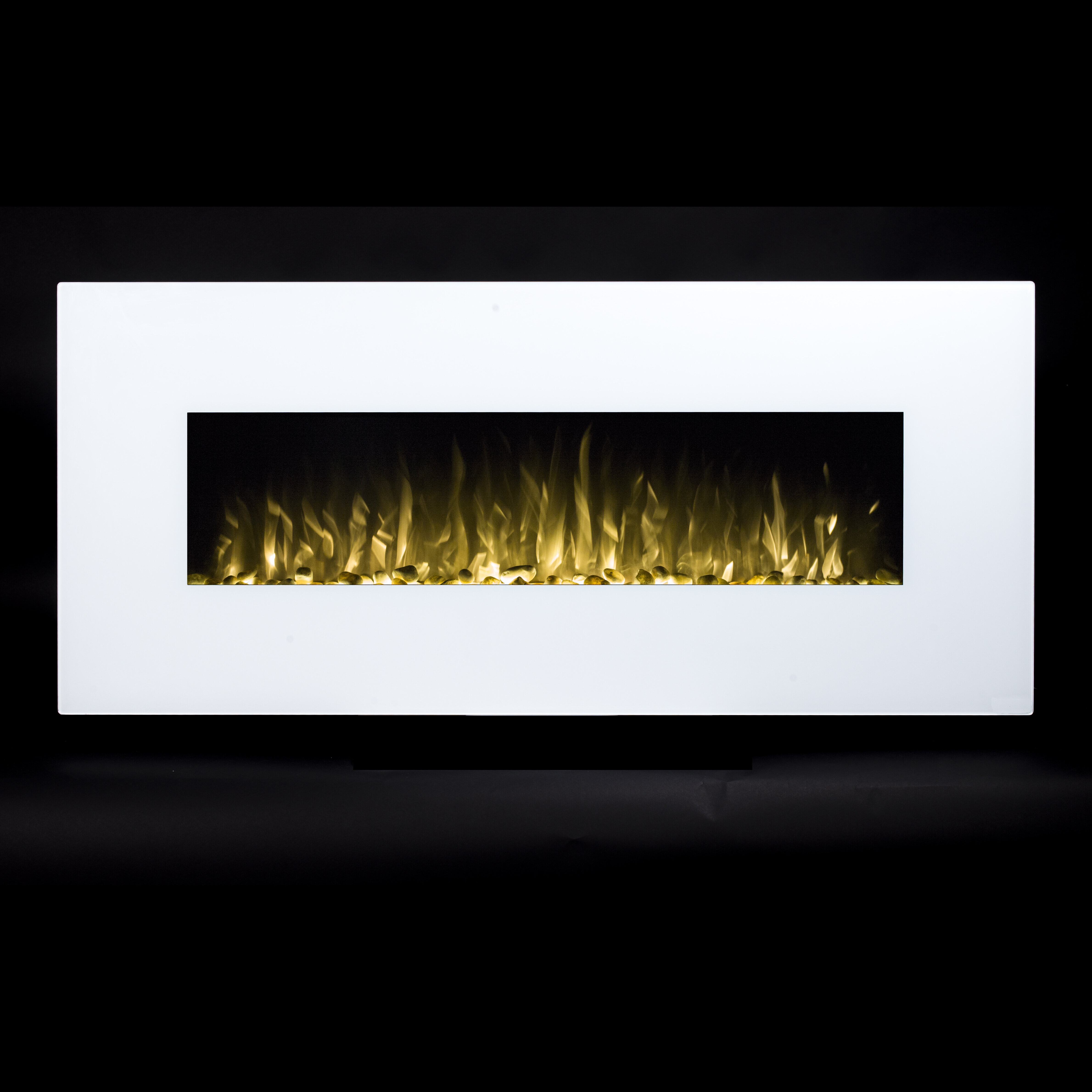 PREMIUM PRODUCT 50inch White Wall Mounted Electric Fire with 10 colour ...